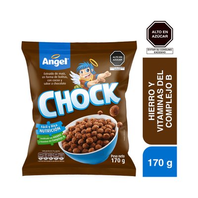 Cereal Angel Chock En Bolitas De Maíz Chocolate 170 G - Bolsa 170 g ...