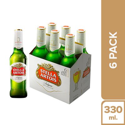 Six Pack Cerveza Stella Artois 330 ml - SIX PACK | Tottus Perú