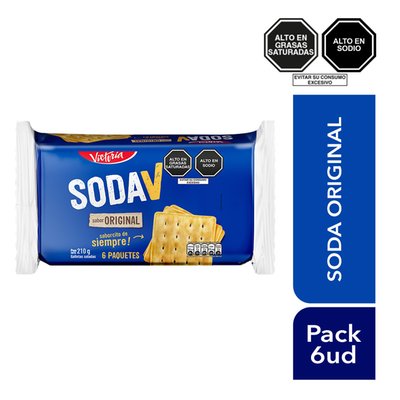 Galleta De Soda V Victoria 6 Unidades - PAQUETE 6 UN | Tottus Perú