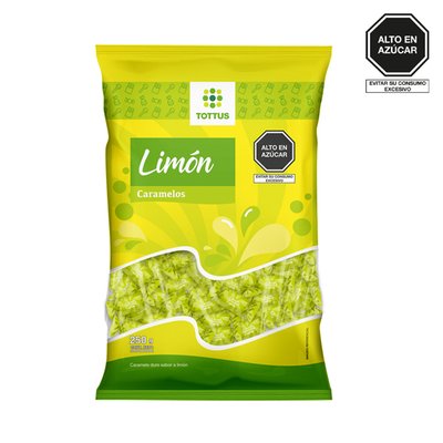 Caramelos Sabor Limón Tottus 250 Gr - Bolsa 250 gr | Tottus Perú