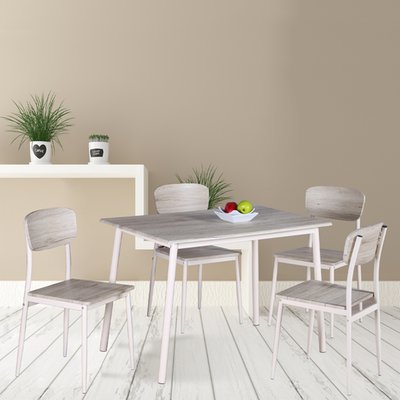 Juego de Comedor Rectangular 4 Sillas | Tottus Perú