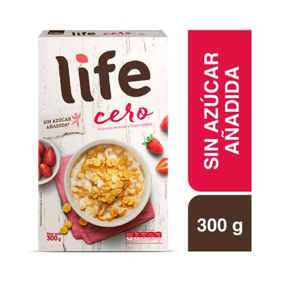 Cereal Angel Life Cero Sin Azúcar En Hojuelas De Trigo Y Maíz 300 g ...