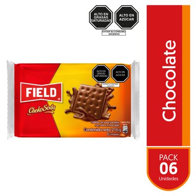 Six Pack Galleta Chokosoda Field 216 g - Paquete 6 Unidades | Tottus Perú