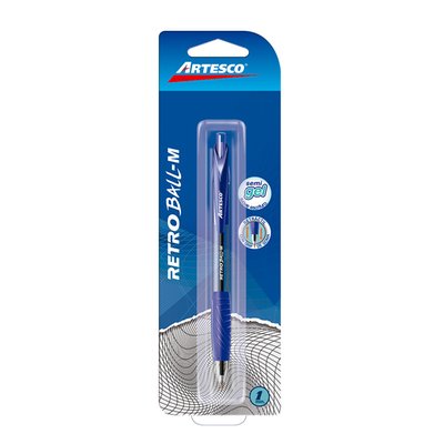 Lapicero Azul Retroball Artesco Retráctil | Tottus Perú