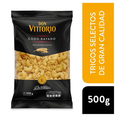 Fideos Trigo Codo Rayado Don Vittorio 500 G | Tottus Perú