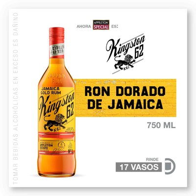 Ron Gold Kingston 62 750 Ml - BOTELLA 750 ML | Tottus Perú