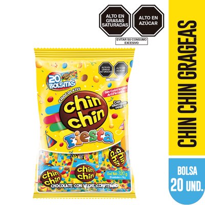 Chin Chin Fiesta 20 Unidades - Bolsa 20 Unidades | Tottus Perú