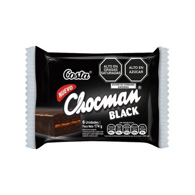 Bizcocho Chocman Black 29 g - Paquete 6 Unidades | Tottus Perú