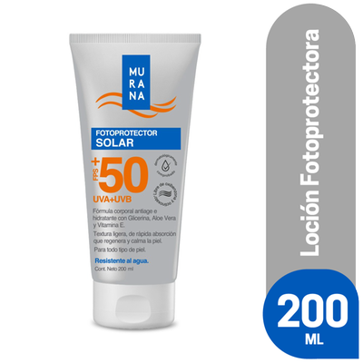 Fotoprotector Solar Spf 50+ 200Ml - UNIDAD | Tottus Perú