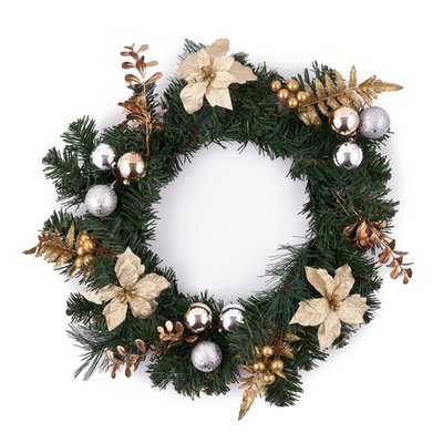 Corona Flores Rose Gold 45 cm | Tottus Perú