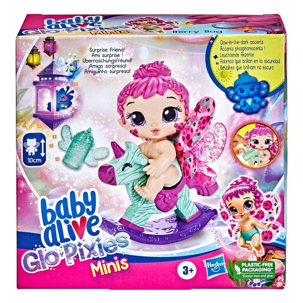Muñeca Baby Alive Glo Pixies Minis Berry Bug