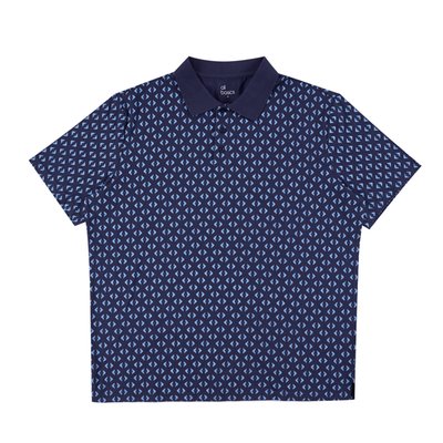 Polo Box Full Print Hombre L Azul Marino | Tottus Perú