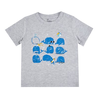 Polo Estampado Bebe 18M Gris Claro | Tottus Perú