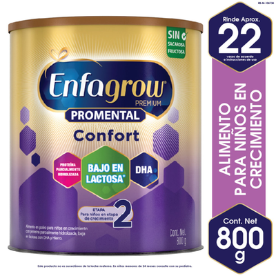 Alimento Lácteo Enfagrow Premium Etapa 2 Promental Confort 800 g - Lata ...