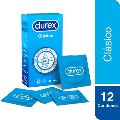 Condones Durex Clásico 12 Unidades - CAJA 12 UN | Tottus Perú
