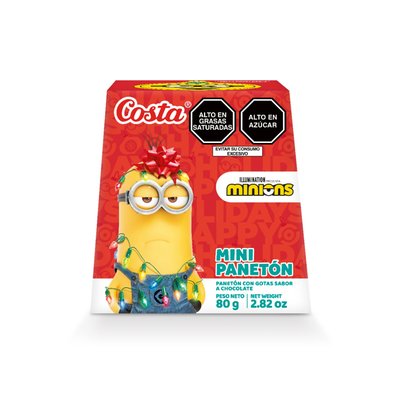 PANETON COSTA MINI C/GOTAS CHOCOLATE CAJA X 80G | Tottus Perú
