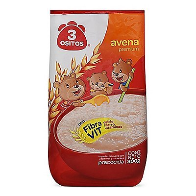 Avena Precocida 3 Ositos Premium 300 G - Bolsa 300 g | Tottus Perú