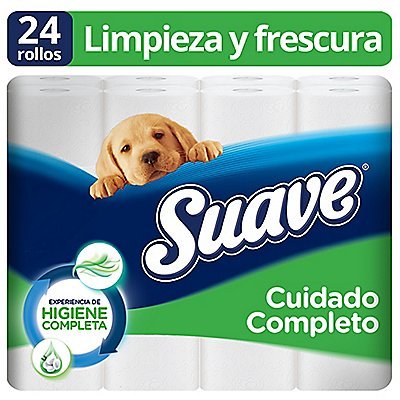 PAPEL HIGIÉNICO SUAVE CUIDADO COMPLETO 24 ROLLOS - PAQUETE 24 UN ...